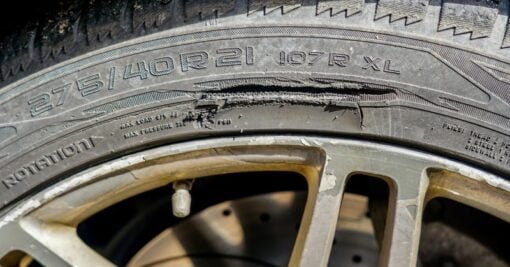 Tire Damage from Hitting a Curb: 4 Things You Should Check First